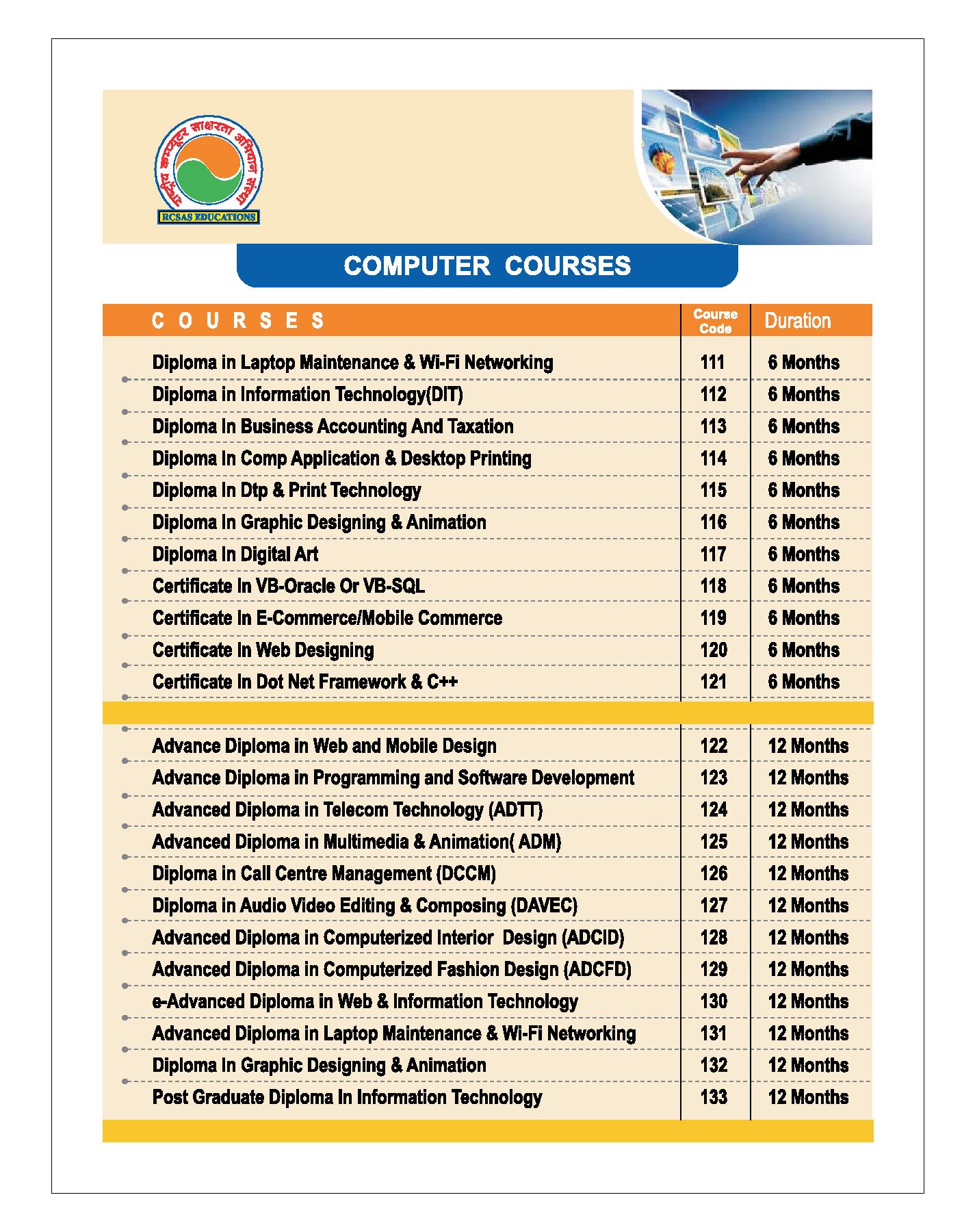 Courses – RCSAS Educations Private limited